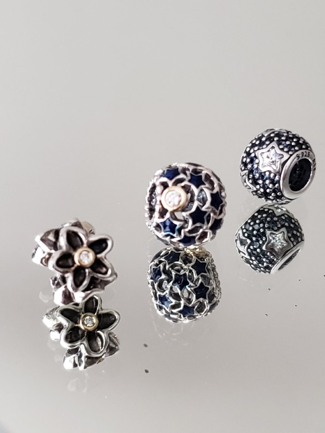 Authentic Pandora Night Sky Blue Charm Sterling Blue Enamel - Etsy Canada