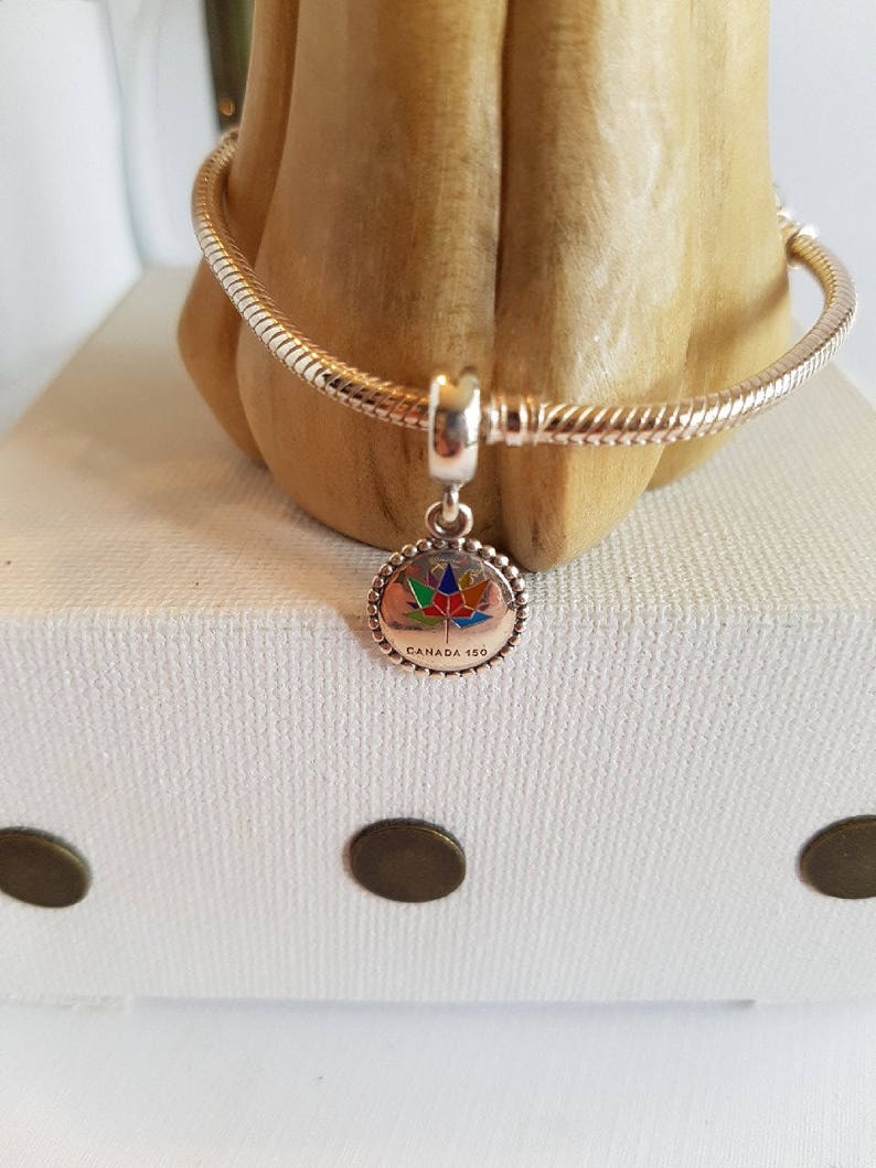 STUNNING Authentic Pandora Canada 150 Birthday Charm Rainbow - Etsy Canada
