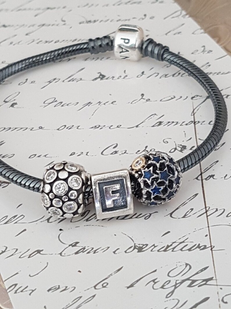 Authentic Pandora Alphabet Block Letter Initial Charm Sterling - Etsy ...