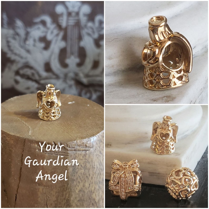 Authentic Pandora Angel of Grace 14K Gold Charm Openwork - Etsy Canada
