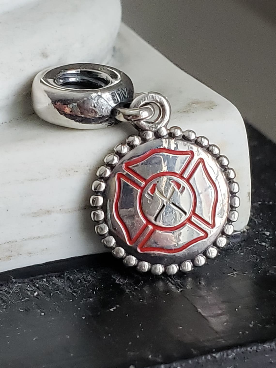 Authentic Pandora Fire Maltese Dangle Charm Red Enamel - Etsy