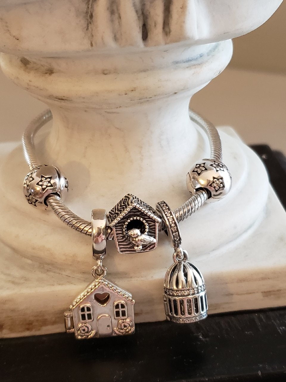 Authentic Pandora Free As A Bird Dangle Charm Opens Birdie | Etsy