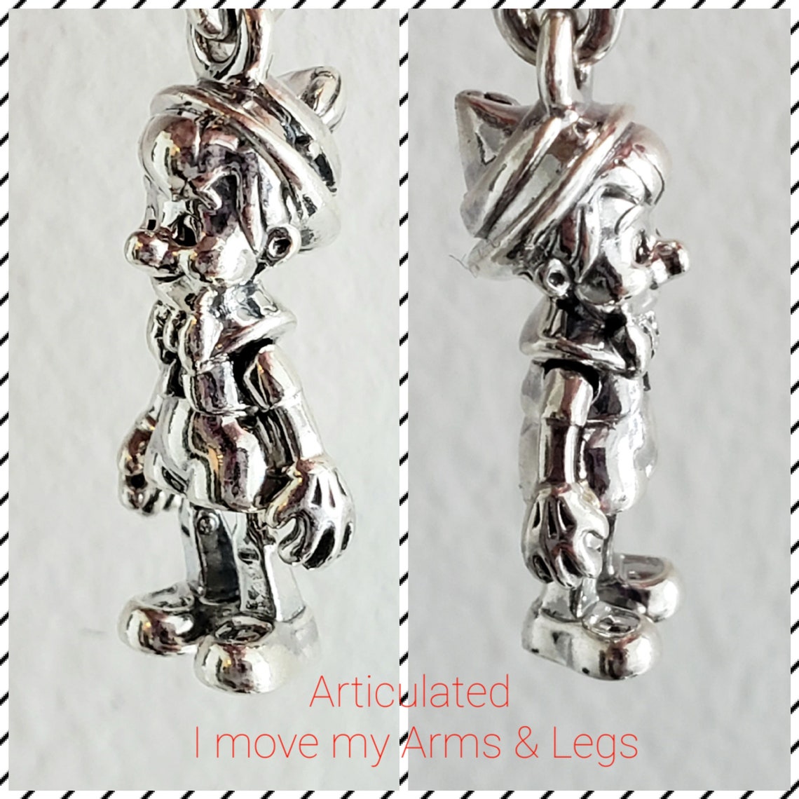 Authentic Pandora Pinocchio Dangle Charm Sterling Marked S925 - Etsy France