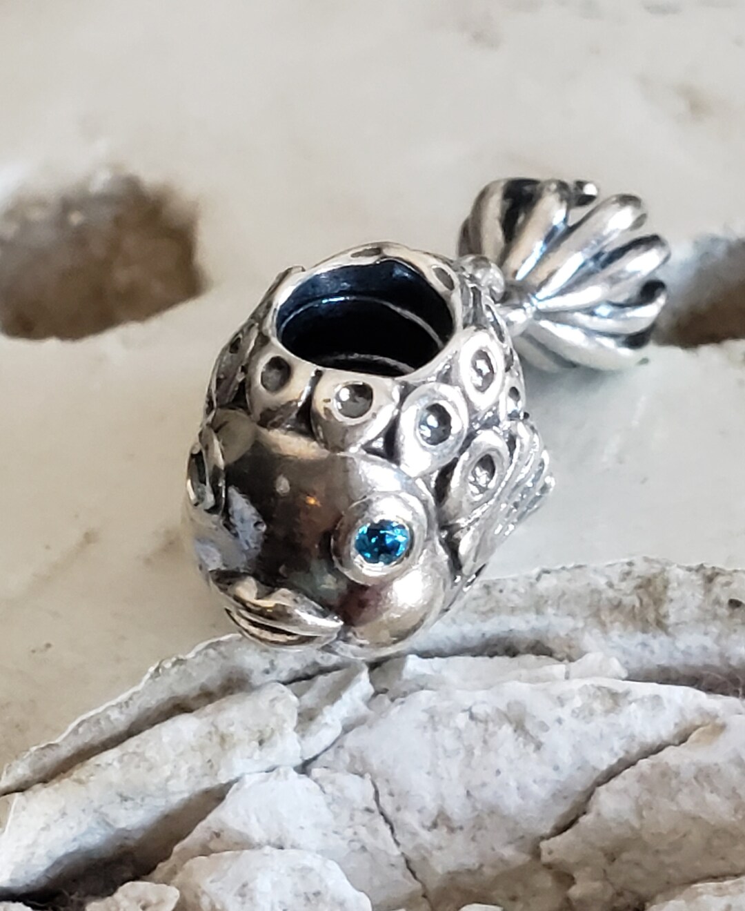 Authentic Pandora Splish Splash Fish Dangle Charm Sterling Hallmarked ...