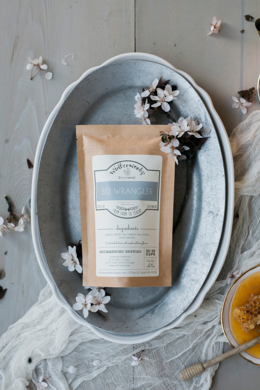 Bee Wrangler Tea | All Organic | Black Tea W/bee Pollen + Maple ...