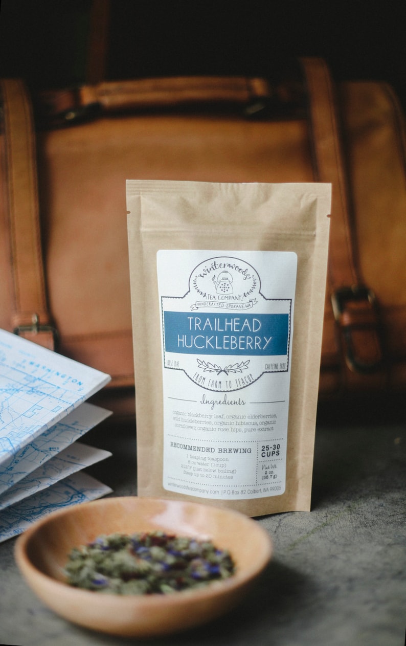 Trailhead Huckleberry Handcrafted Tea W/ Real Huckleberries| ORGANIC ...