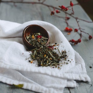 Winter Solstice Handcrafted Tea W/ Organic Cranberries Herbal Glass ...