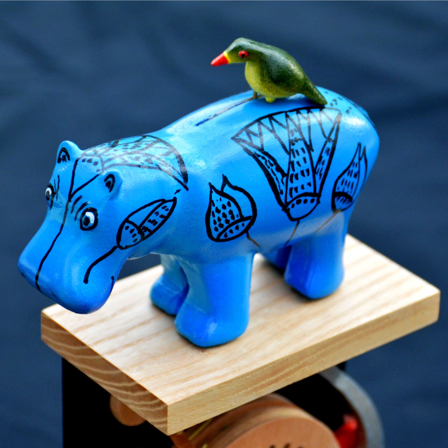 A Wooden Automaton Based on William the Hippopotamus. One of My ...