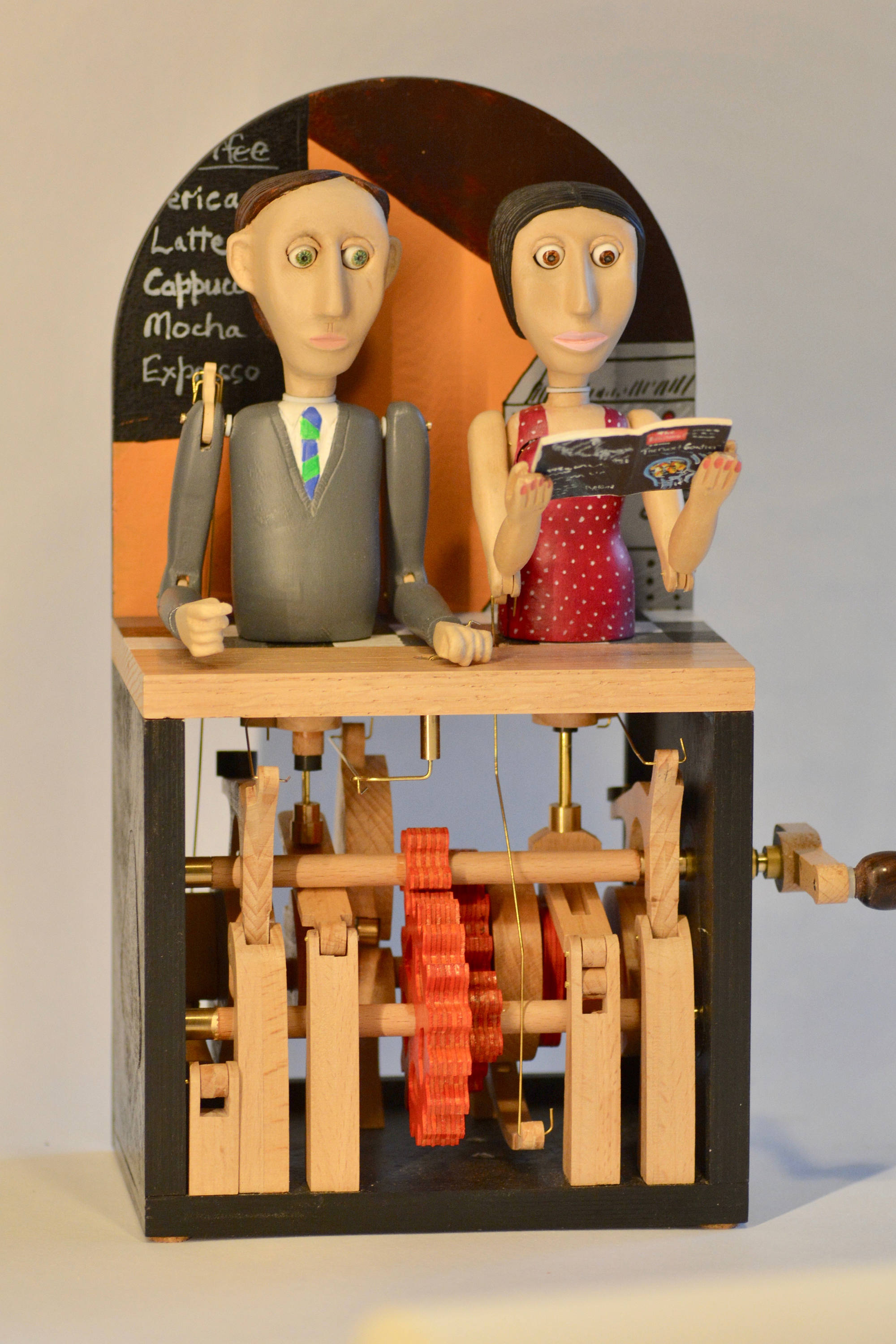 SHY a Wooden Automaton. One of a Collection of Automata. - Etsy