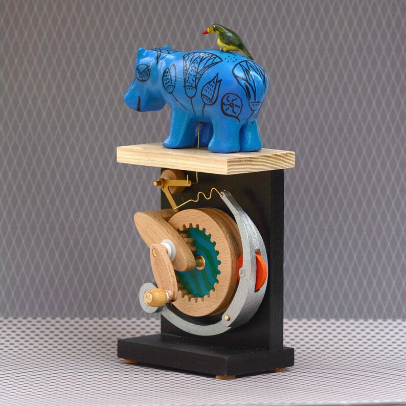 A Wooden Automaton Based on William the Hippopotamus. One of My ...