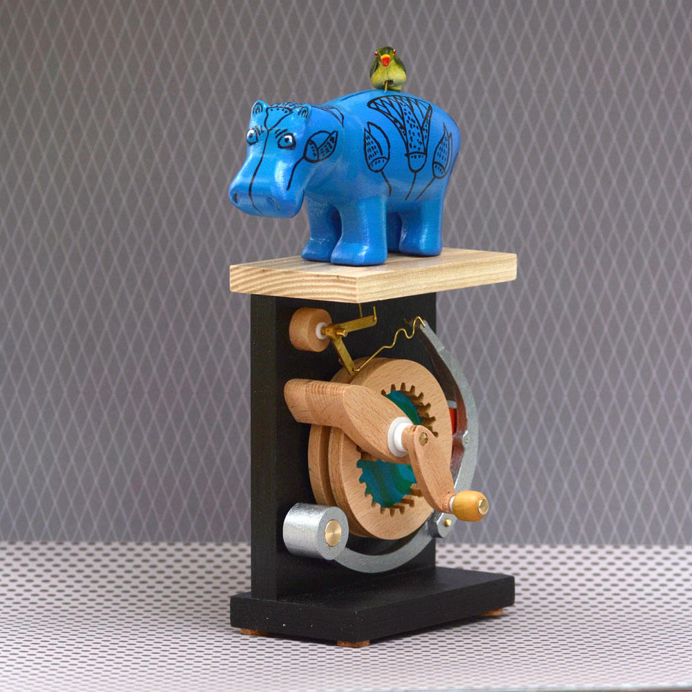 A Wooden Automaton Based on William the Hippopotamus. One of My ...