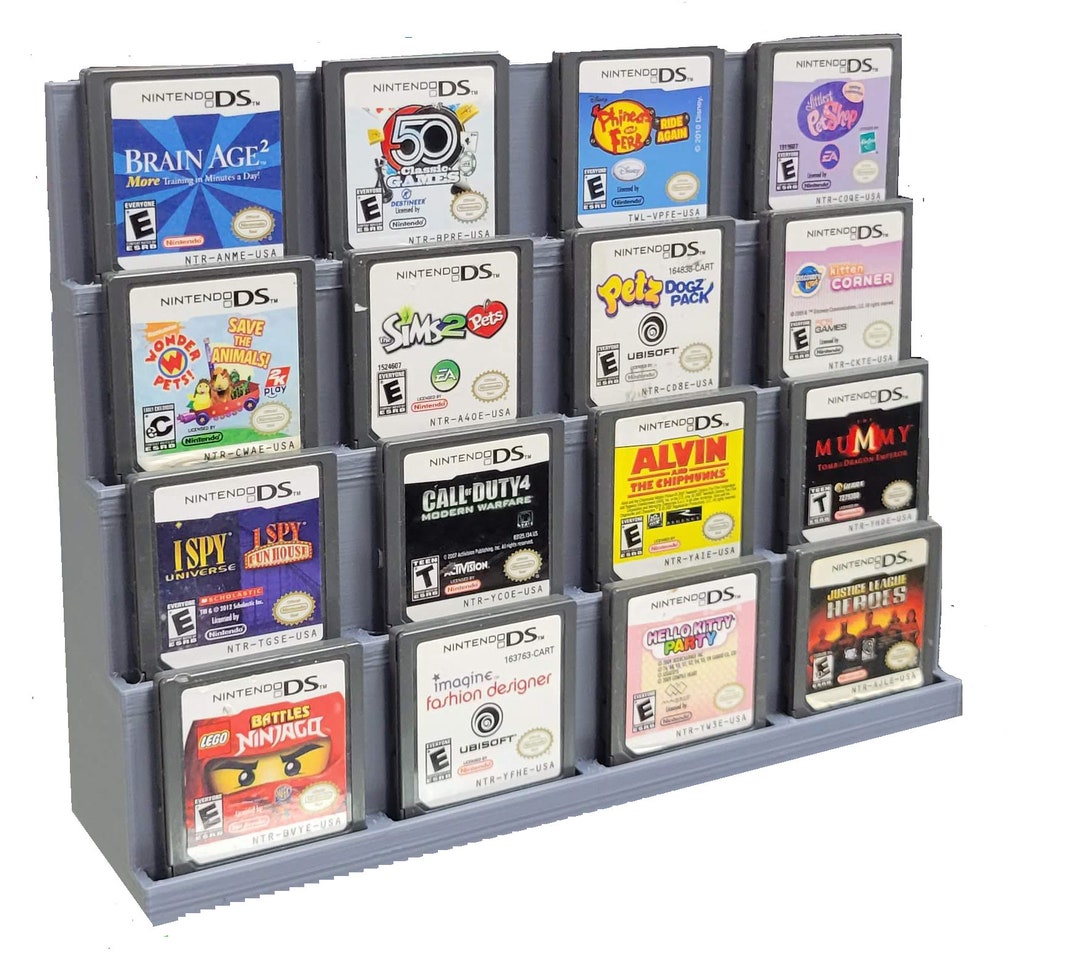 Nintendo DS/3DS Game Display Stand (HOLDS 16 Games!) - Etsy