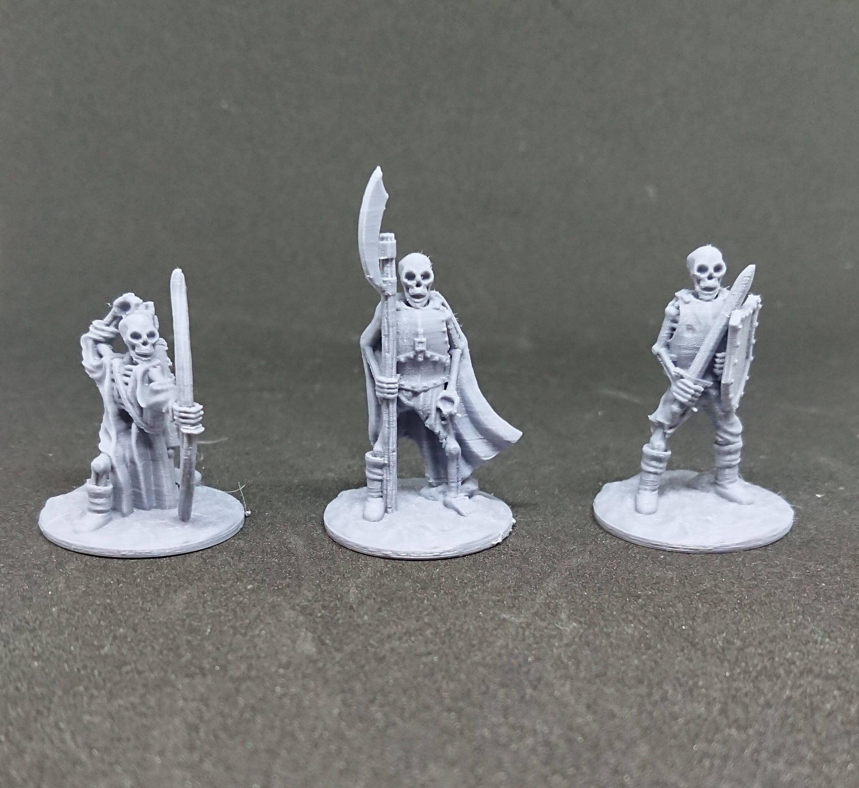 Skeleton Miniatures Set 3 Multiple Qtys Available RPG | Etsy