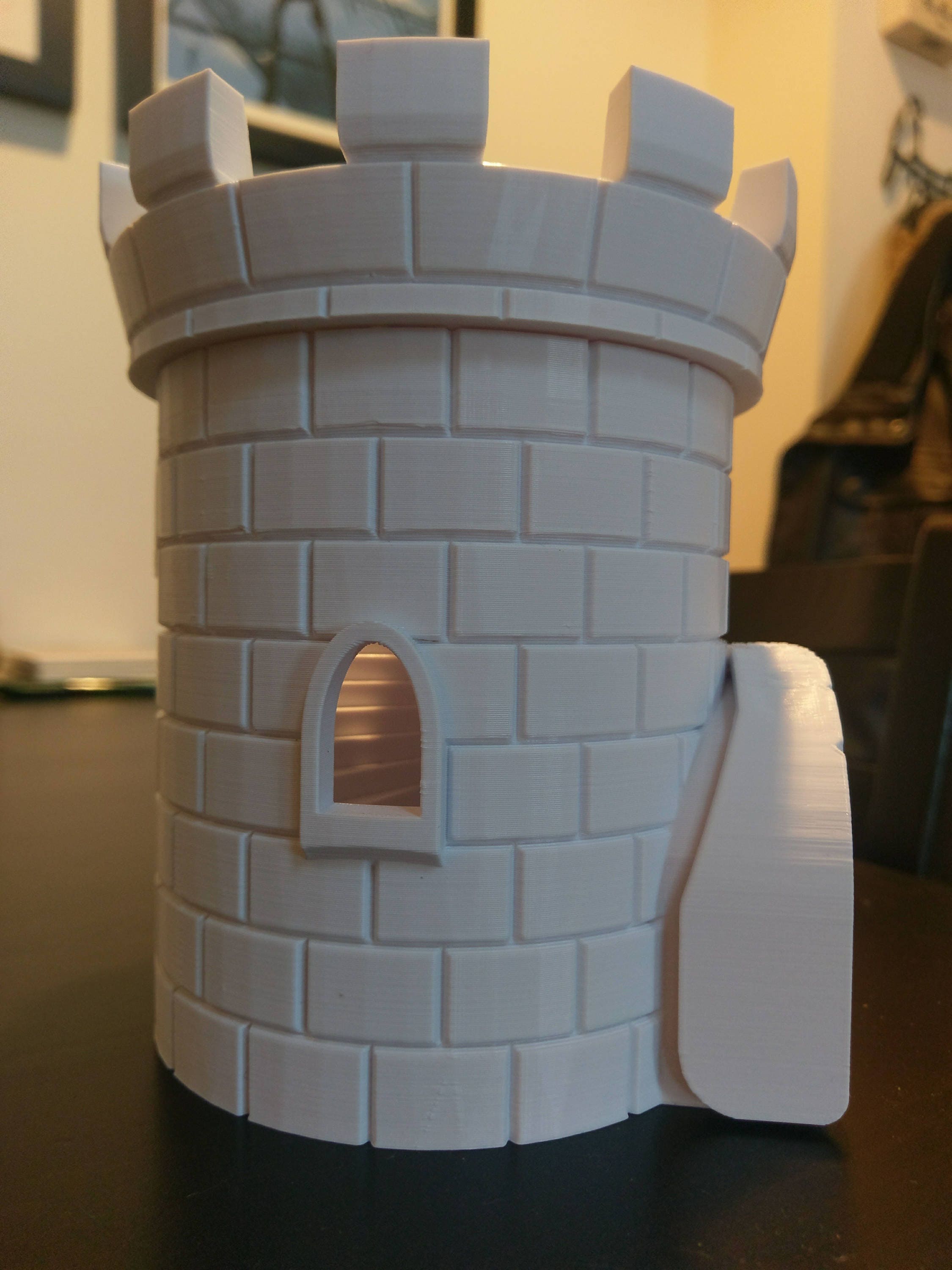 Dice Tower With Secret Chamber and Foldable Drawbridge DND | Etsy