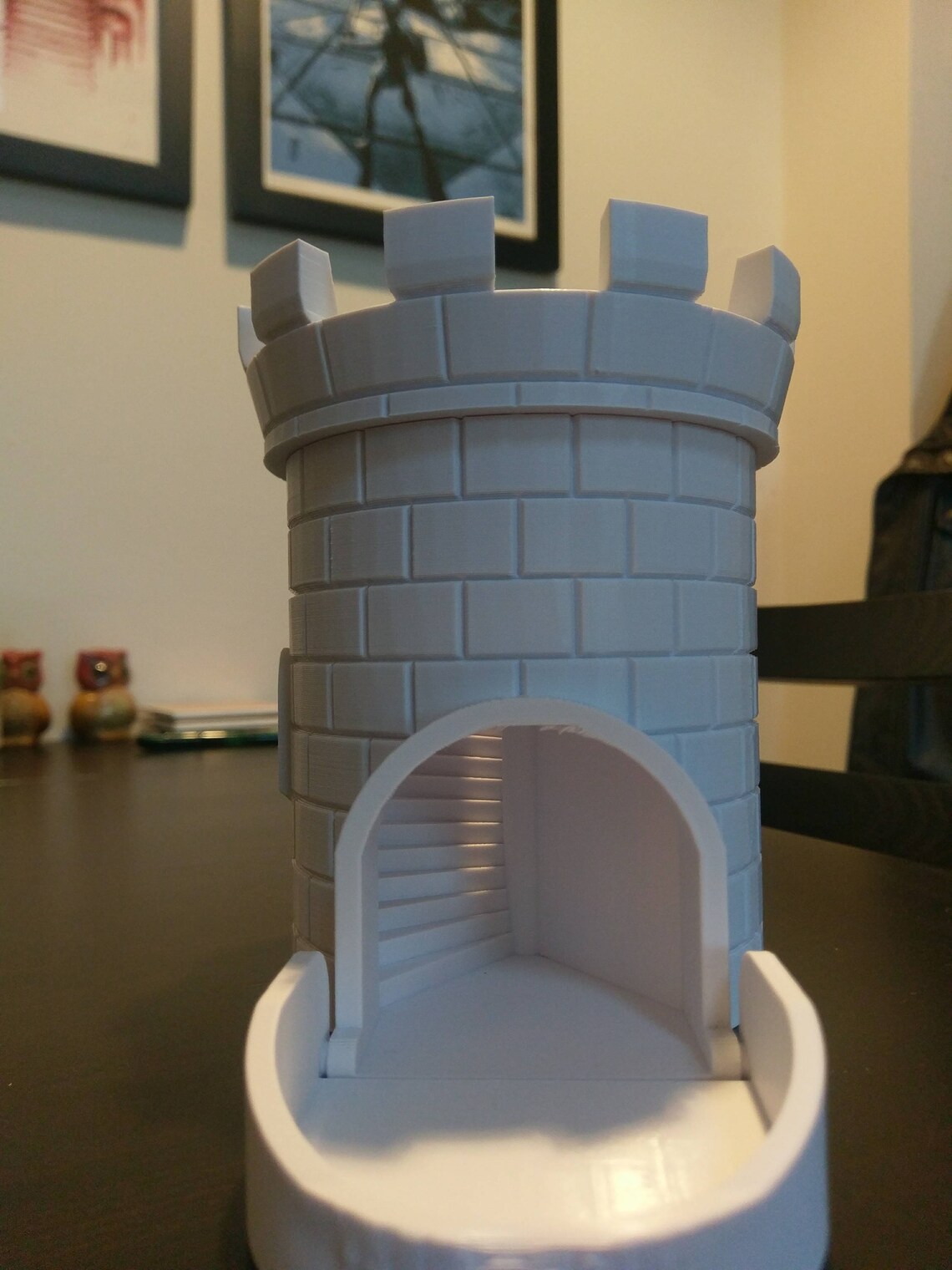 Dice Tower With Secret Chamber and Foldable Drawbridge DND - Etsy