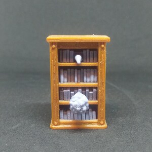 Bookcase With Books and Hazards RPG Dungeons and Dragons D&D Dice Pen ...