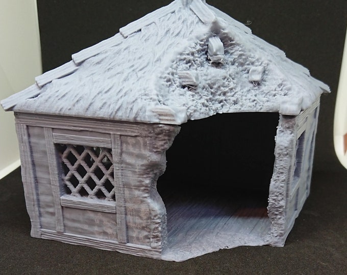 Burned Cottage RPG Dungeons and Dragons D&D Dice Pen and Paper Dungeon ...