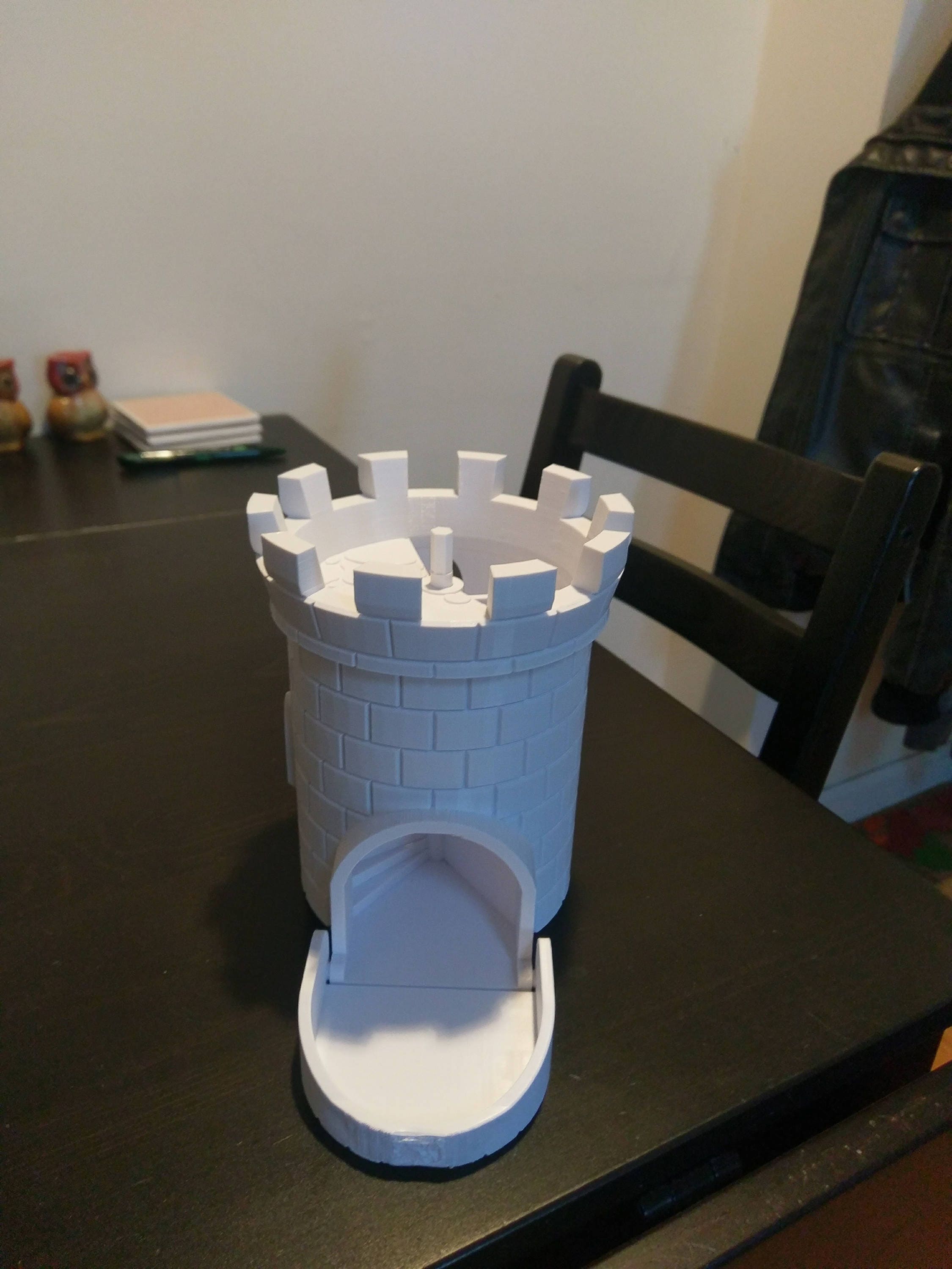 Dice Tower With Secret Chamber and Foldable Drawbridge DND | Etsy