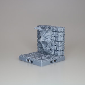 Demon Face Wall Tile RPG Dungeons and Dragons D&D Dragon Lock Dungeon ...