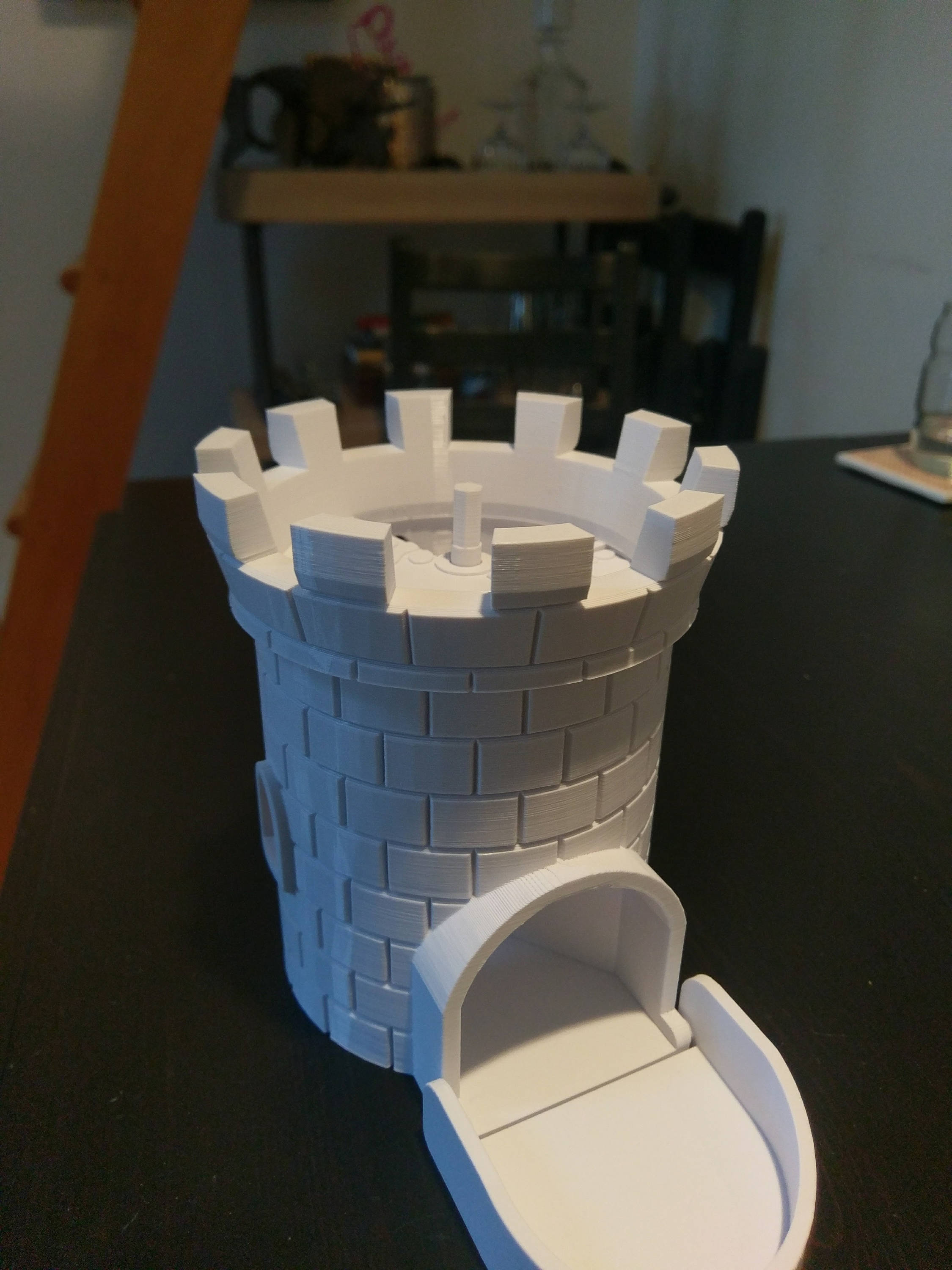 Dice Tower With Secret Chamber and Foldable Drawbridge DND | Etsy