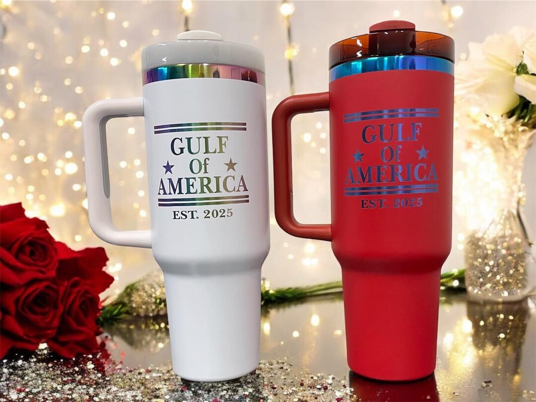 Gulf of America 40oz Stainless Steel Insulated Tumbler With Handle ...