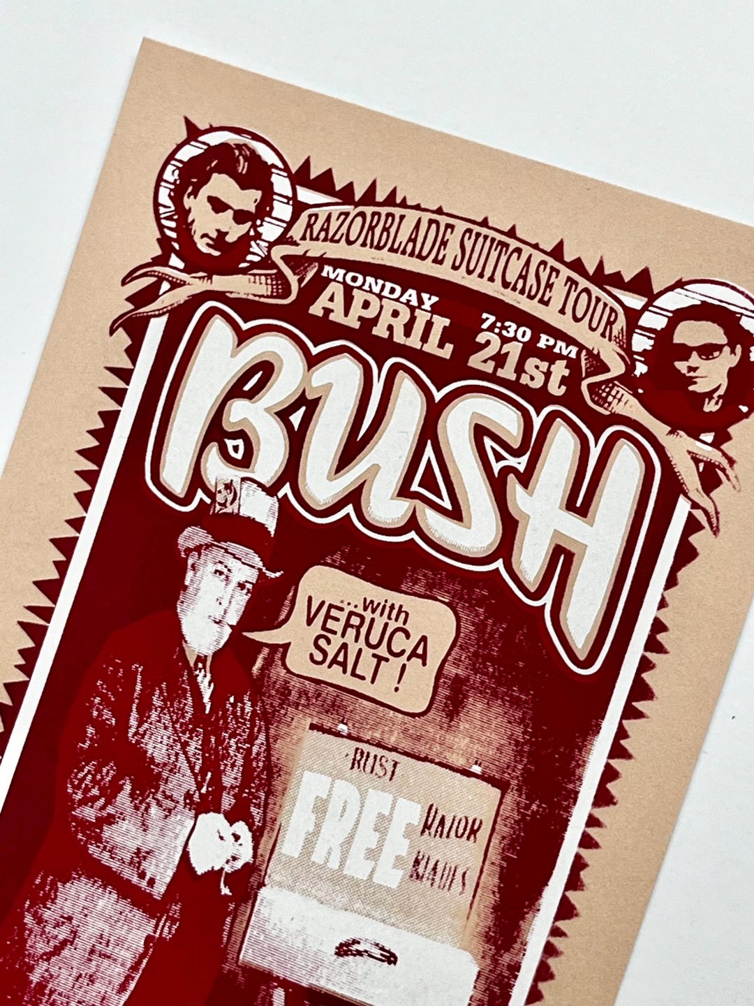 BUSH With Veruca Salt Razorblade Suitcase Tour April 21 1997, Gund ...