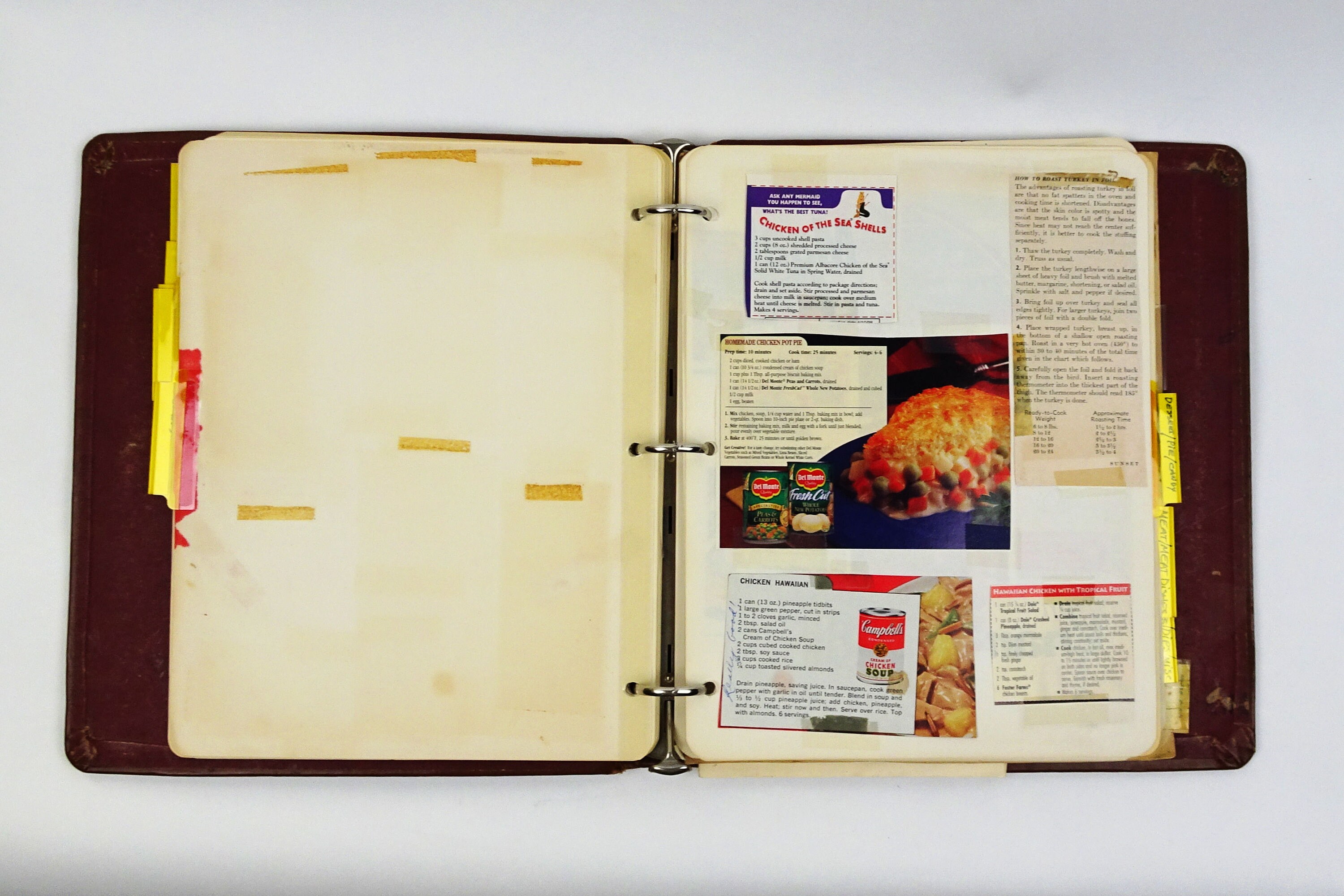 Vintage Cut Out Recipes 80’s 90’s Magazine Newspaper Hardcover Binder ...