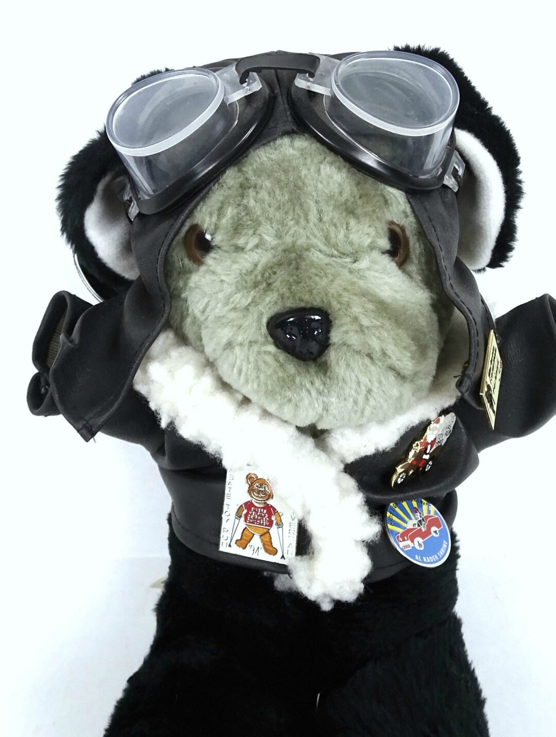 Plush Biker Puppy Dog Vintage Abate Pins Lapel 1990 Oregon Toy Run ...