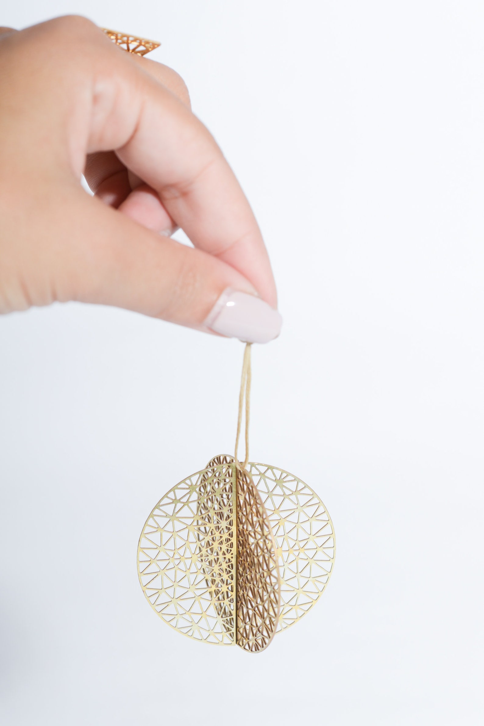 Geometric Christmas Ornament DIY Holiday decor | Etsy