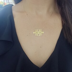 Golden Jigsaw Puzzle Piece Necklace, Gift for Puzzlers, Puzzle Lovers ...