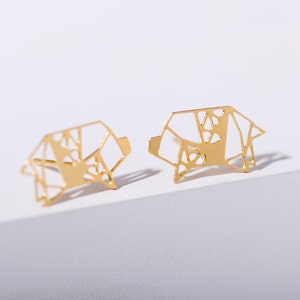 Geometric Pigs Earrings - Etsy