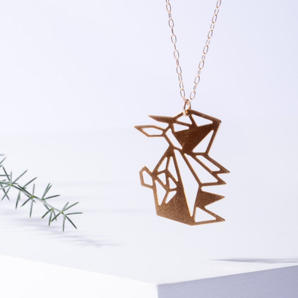 Geometric Rabbit - Etsy