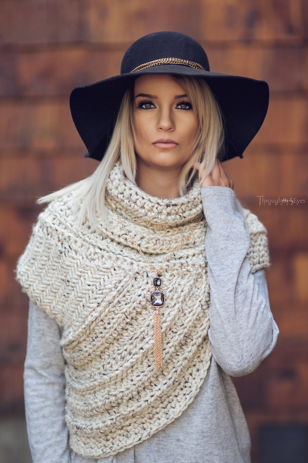 Katniss Inspired Cowl - Huntress Cowl Vest Scarf- Handmade- Knit ...