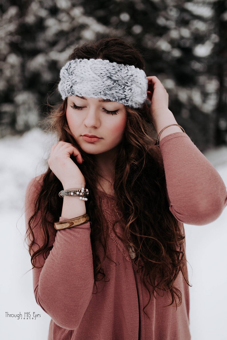 Knit Cable Headband Cable Ear Warmers Ear Muffs Head Etsy
