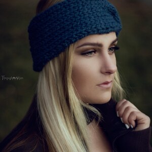 Knit Twisted Headband Knit Infinity Headband Knitted Headband Hat Cap Bohemian Rustic Chic Folk ...