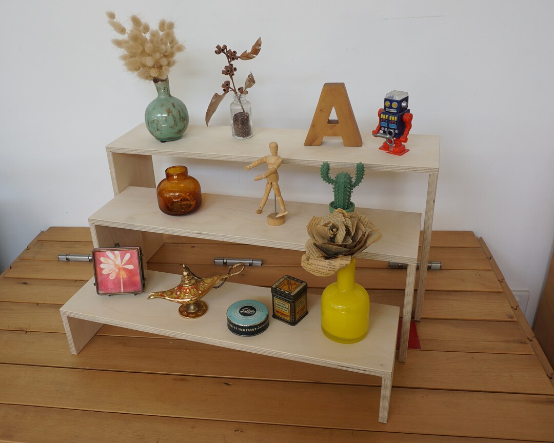 Set of Three Nesting Displays for Candles, Soaps, Ceramics. Wooden ...