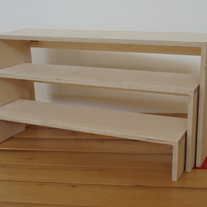 Set of Three Nesting Displays for Candles, Soaps, Ceramics. Wooden ...