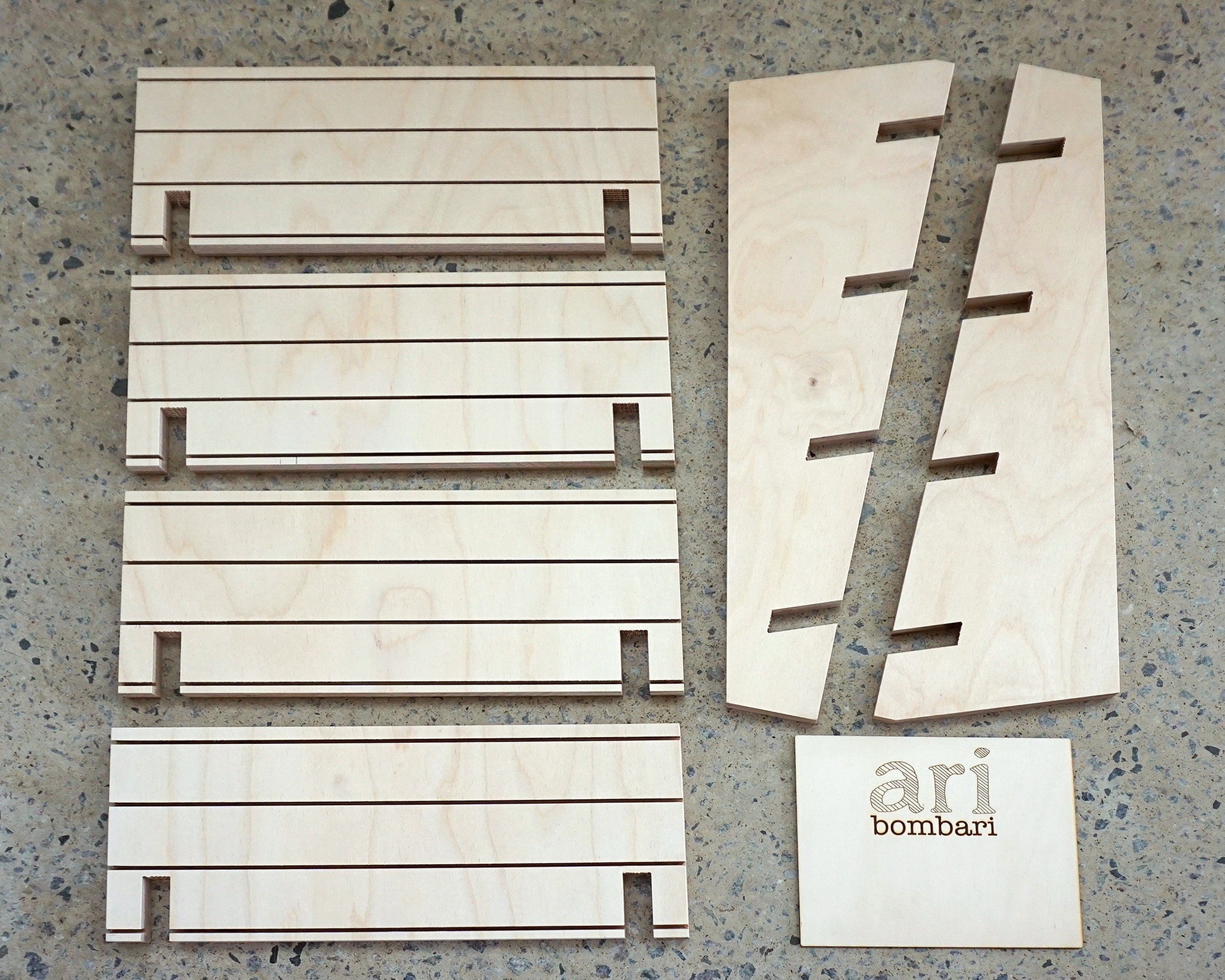 Wooden Tiered Display for Cards With Reversible Shelves for | Etsy