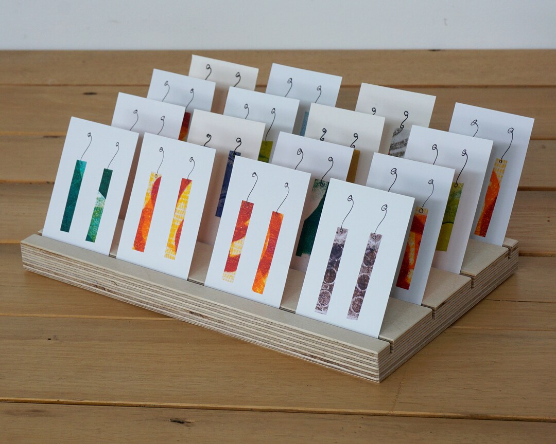 Compact Display Board for Earring Cards - Ply Wood Organiser for Market ...