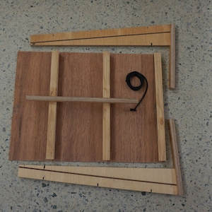 Card Display in Ply Wood - Easy Assemble Postcard Stand for Market and ...