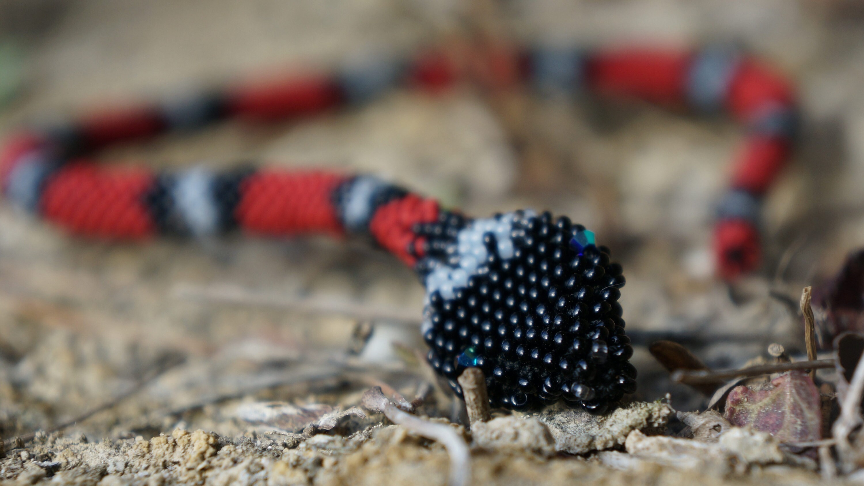 Necklace Snake bracelet crochet beads best gift best | Etsy