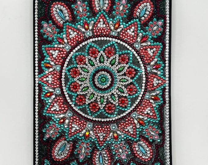 Rhinestone Mandala Journal, Completed Diamond Painting Journal ...