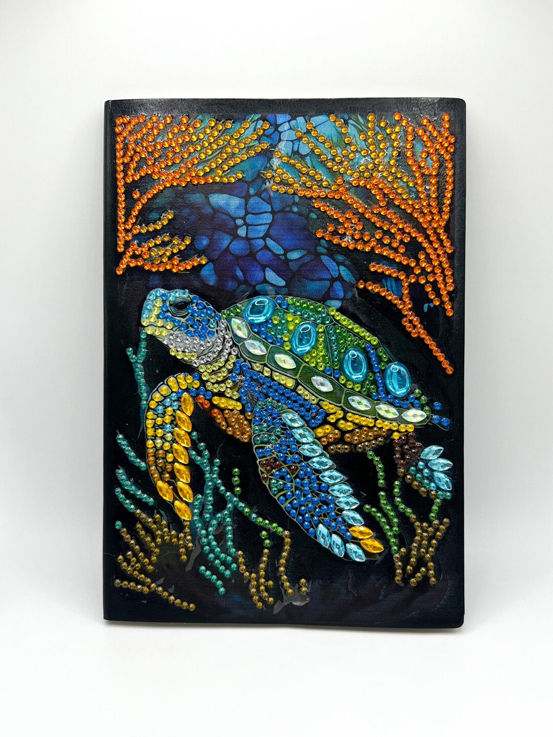 Sea Turtle Journal, Completed Diamond Painting Journal, Ocean Journal ...