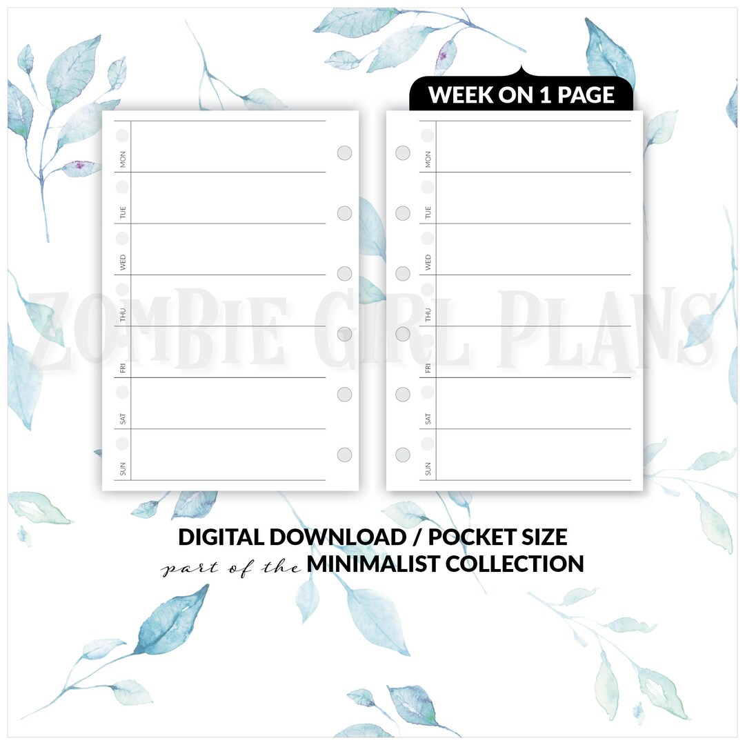 Pocket Printable, Pocket Printable Inserts, Pocket Inserts, Pocket ...