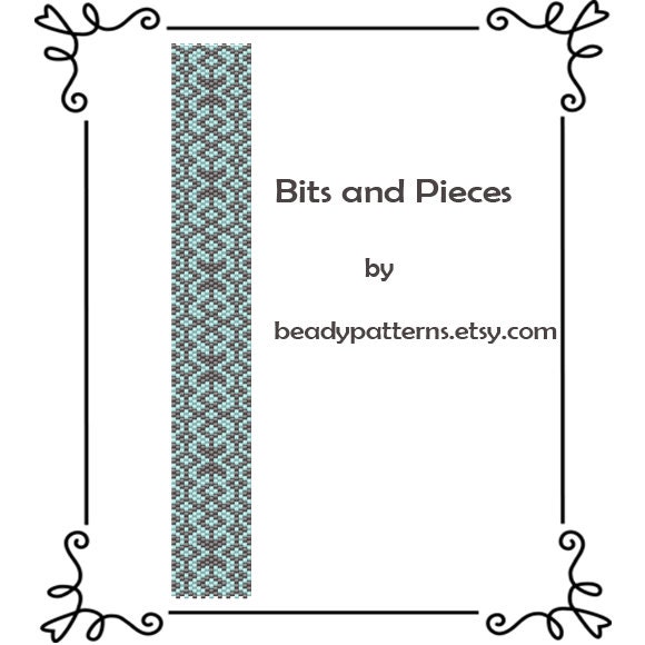 Bits and Pieces Peyote Cuff Beading Pattern - Etsy Nederland