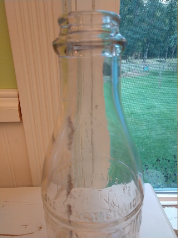 Advertisements Green Spring Dairy Glass Quart Bottle Collectibles Art And Collectibles Pe