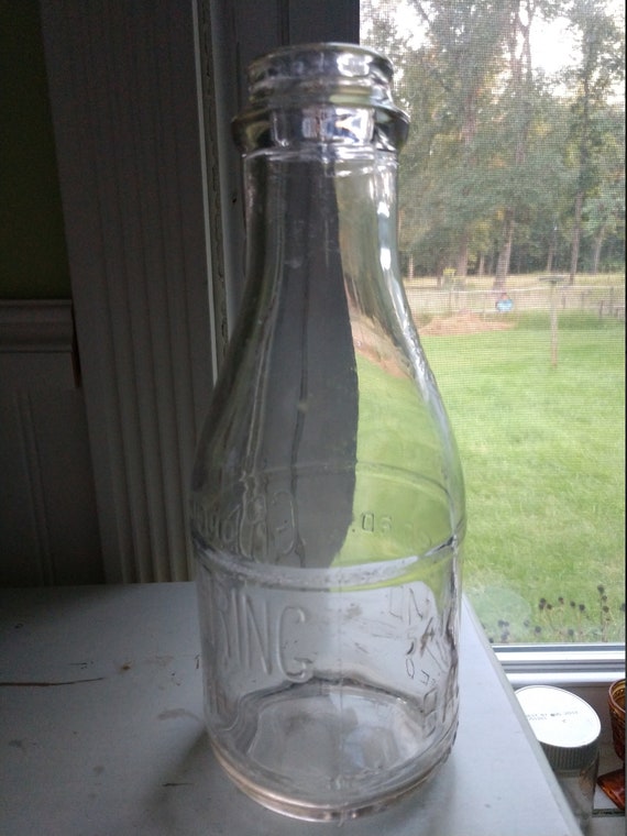 Advertisements Green Spring Dairy Glass Quart Bottle Collectibles Art And Collectibles Pe