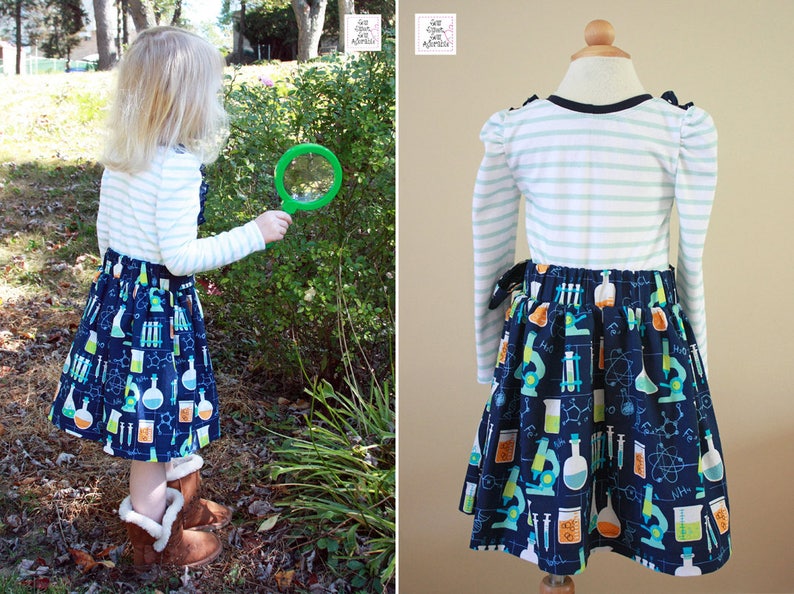 Girl's Chemistry Dress School Dress STEM Dress Science | Etsy