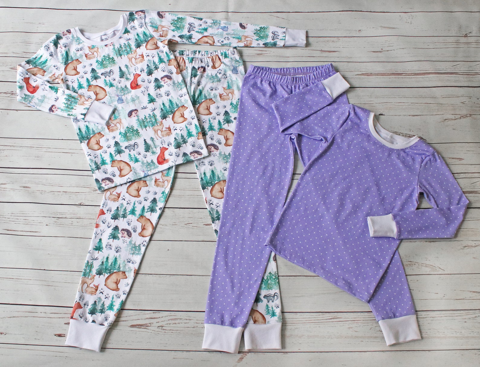 CUSTOM Kid's Pajamas, Made to Order, Child Pjs, Kid's Pjs, Long Sleeve ...