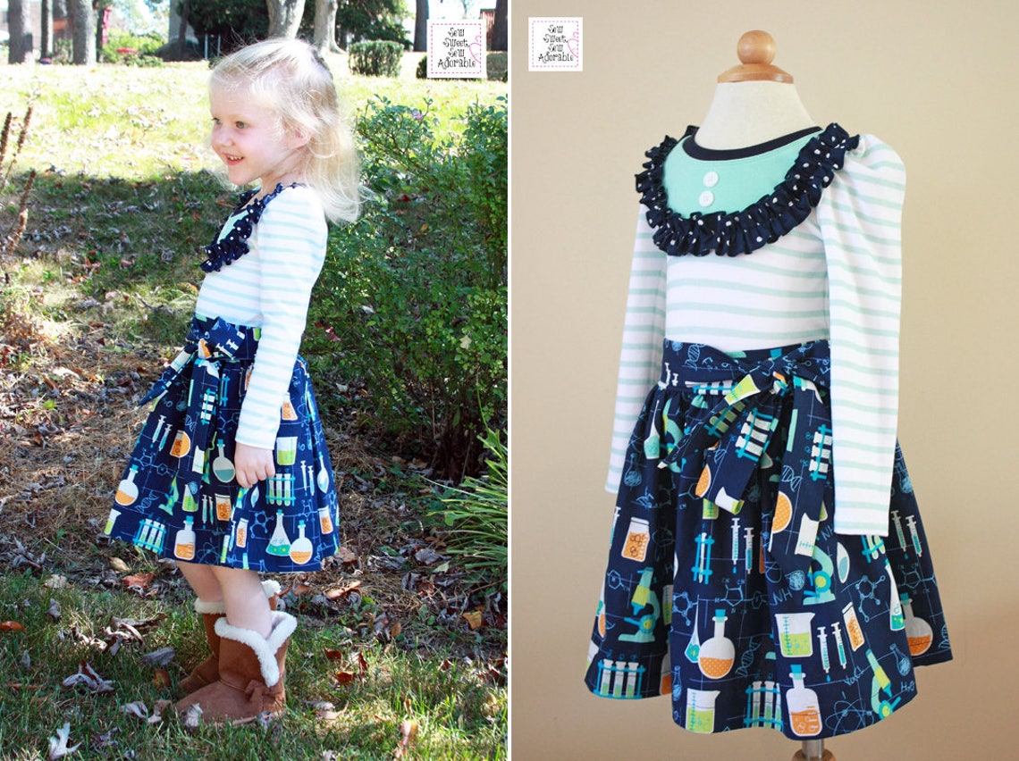 Girl's Chemistry Dress School Dress STEM Dress Science | Etsy